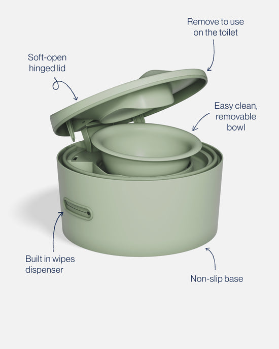 Lalo | The 3-in-1 Potty | From Floor Potty to Toilet Trainer to Step Stool